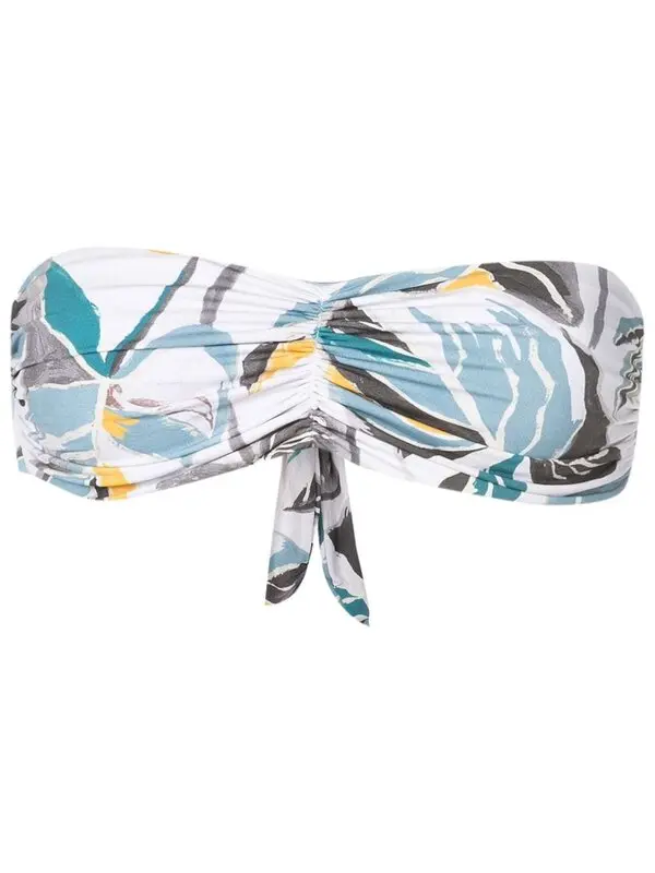 CLUBE BOSSA Venet Strapless Bikini Top - Blue
