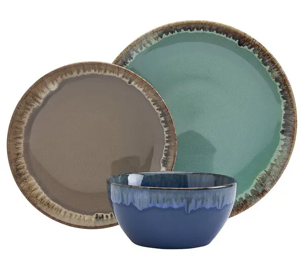 TABLETOPS UNLIMITED Tuscon 12-piece Dinnerware Se T