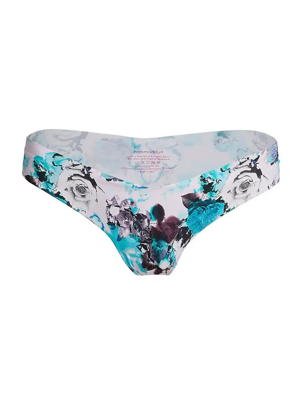 Buy Commando Wo Low-rise Floral Thong - Sugar Blossoms At 60% Off ...