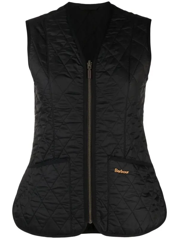 Barbour Quilted Zip-up Gilet - Black