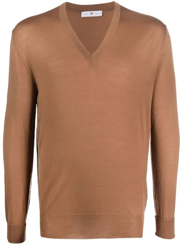 PT TORINO V-neck Knitted Jumper