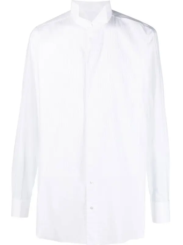 Brioni Cotton Striped Shirt - White