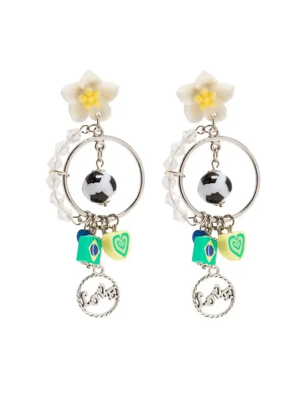 AMIR SLAMA BIJOUX Amir Slama Football-embellished Drop Earrings
