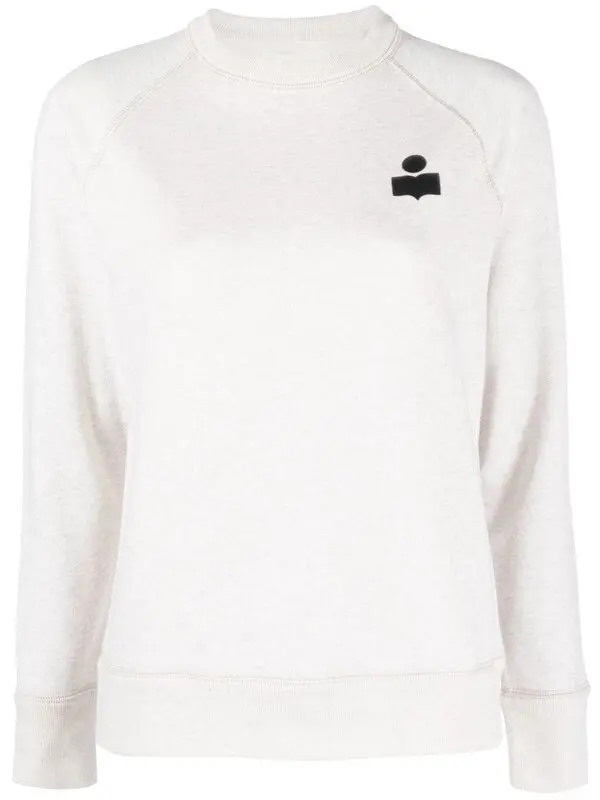 MARANT ETOILE Milla Logo-embroidered Sweatshirt - Neutrals