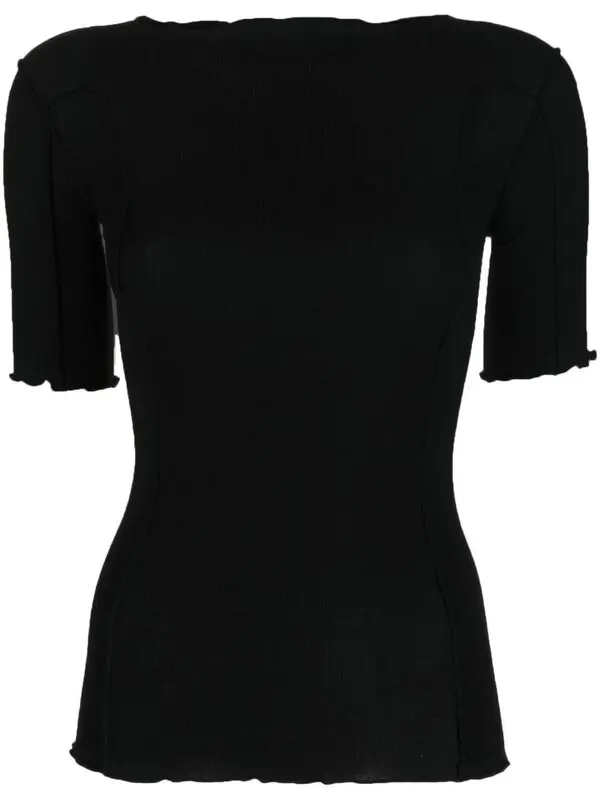 BASERANGE Omato Stretch-organic Cotton Top