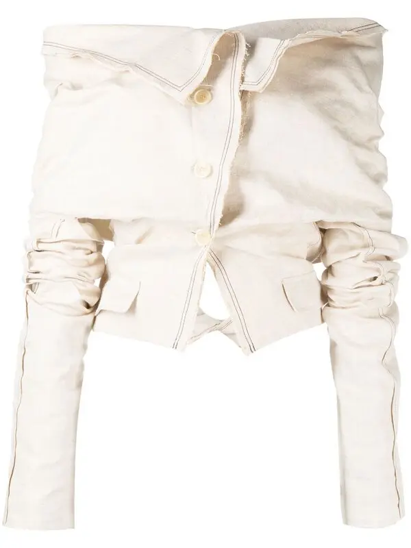 Jacquemus Camargue Scrunched Blouse