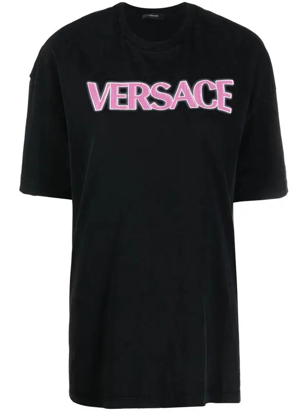 Versace Logo-print T-shirt - Black