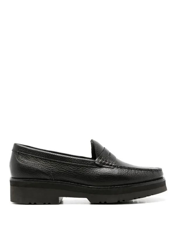 STUDIO CHOFAKIAN Verona Leather Loafers - Black