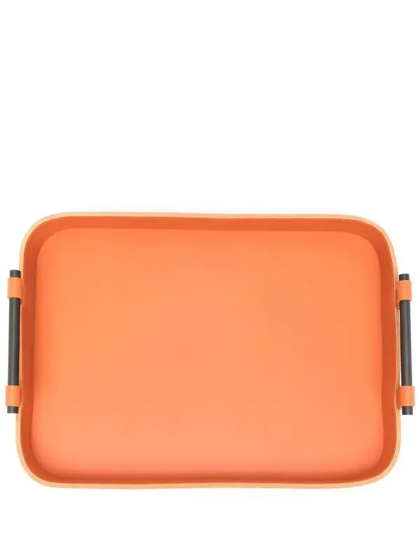 Rabitti 1969 Portofino Small Leather Tray - Orange | Editorialist