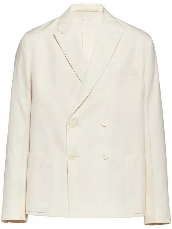Prada Double-breasted Cotton Jacket