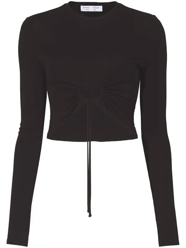 Proenza Schouler White Label Cropped Cut-out Top