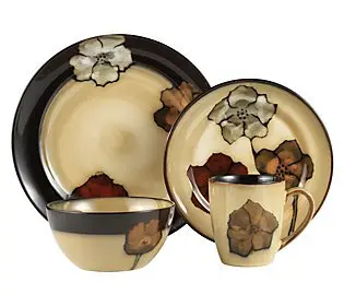 PFALTZGRAFF Painted Poppies 16-piece Dinnerware Set