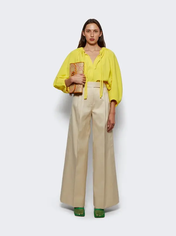 Proenza Schouler Matte Crepe V-neck Top