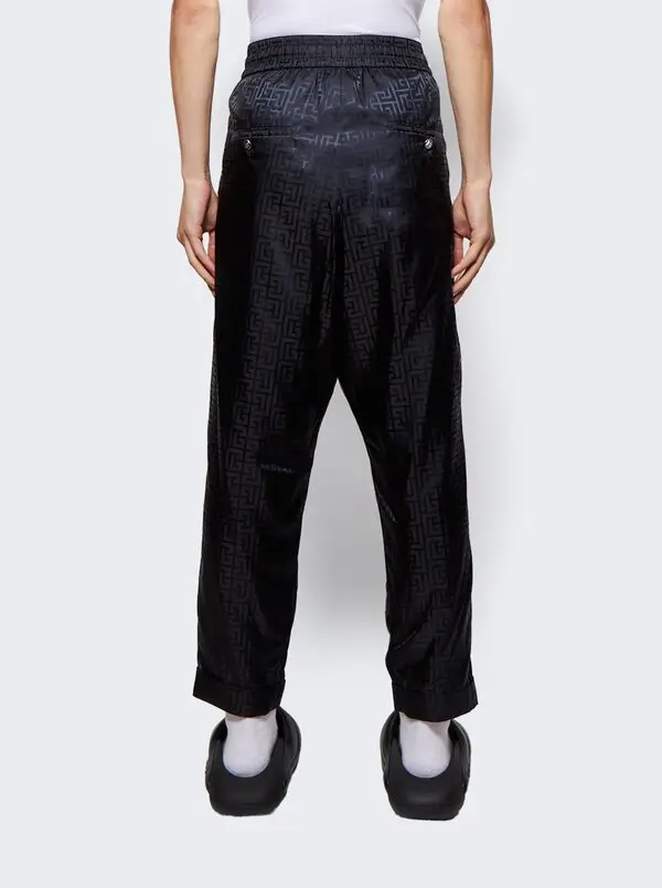 Balmain Monogram Nylon Tapered Pants