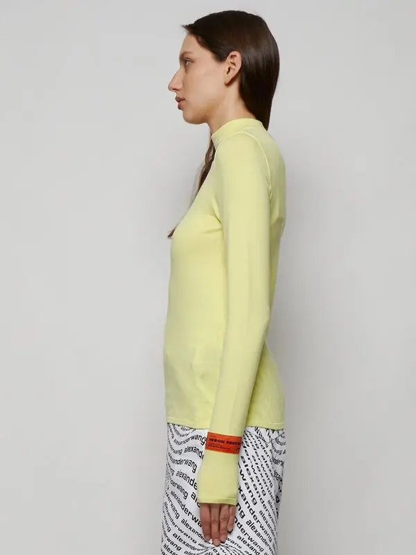 Heron Preston Ctnmb Mockneck Ribbed Top