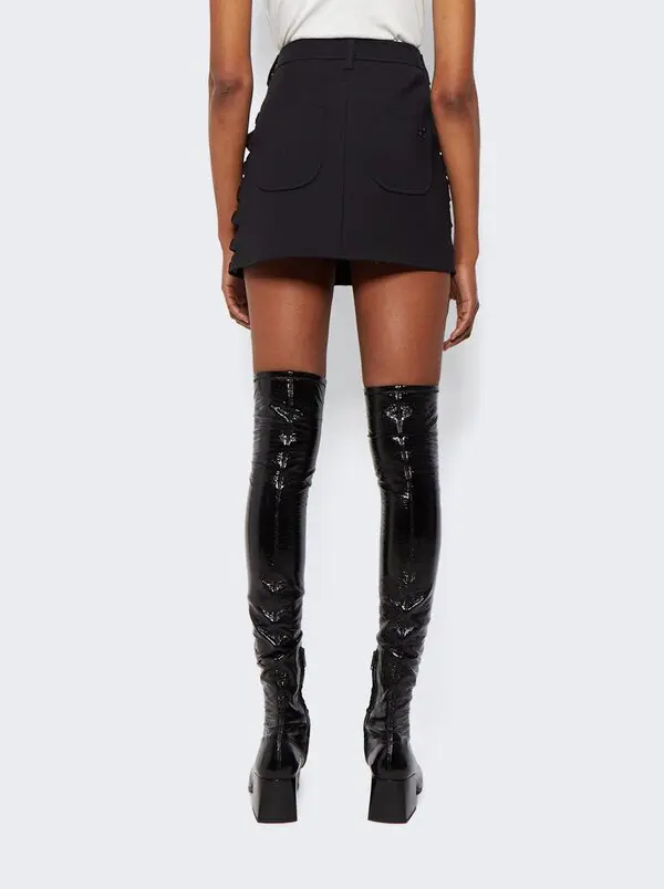 COURRÃ¨GES Courrèges Stretch Crepe Mini Skirt