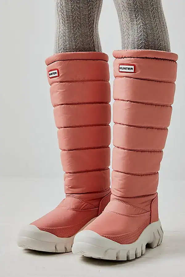 Hunter Pink Snow Boots Womens Hunter Intrepid Tall Snow Boots