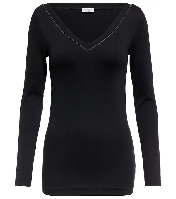 Brunello Cucinelli Cotton-blend Top