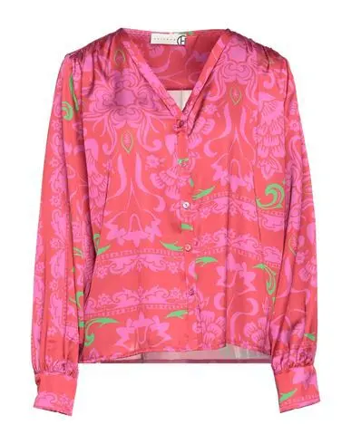 HAVEONE Floral-print Satin Shirt