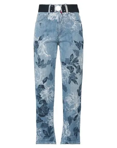 High Skinny Jeans With Floral Design