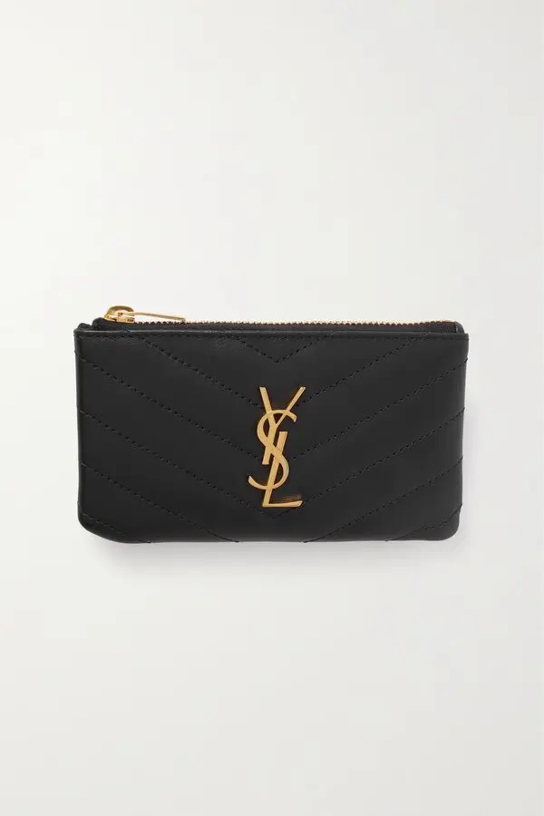 Saint Laurent Cassandre Quilted Leather Wallet