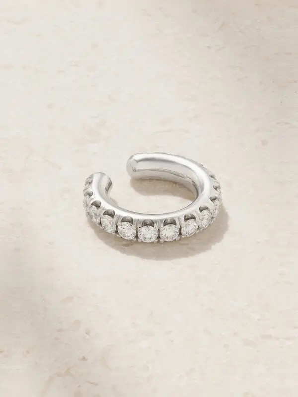 SPINELLI KILCOLLIN Eclipse Diamond Ear Cuff - Silver