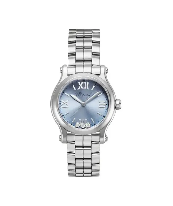 Chopard Happy Sport 30mm Stainless Steel And Diamond Watch - Silver