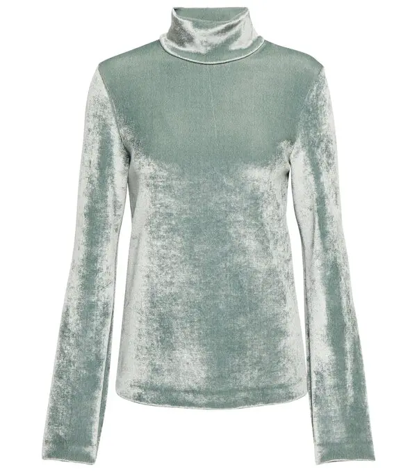 JIL SANDER Turtleneck Top - Blue