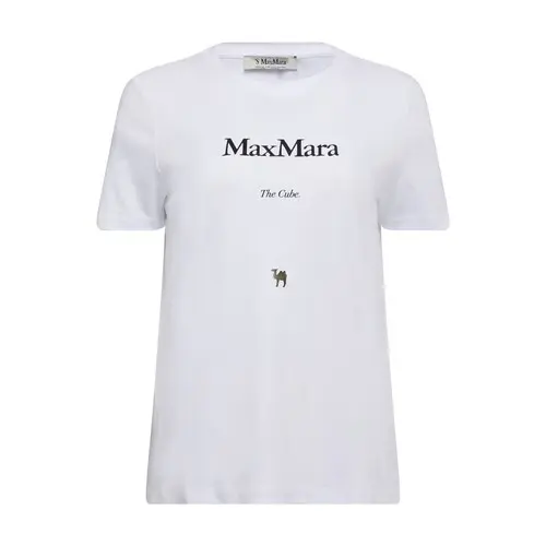 Buy Max Mara Cotton Jersey T-shirt Gilbert - Blu Marino At 40% Off ...