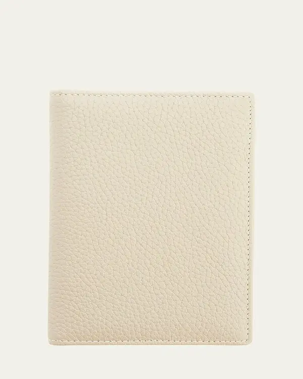ROYCE NEW YORK Personalized Leather Rfid-blocking Passport Case - Taupe
