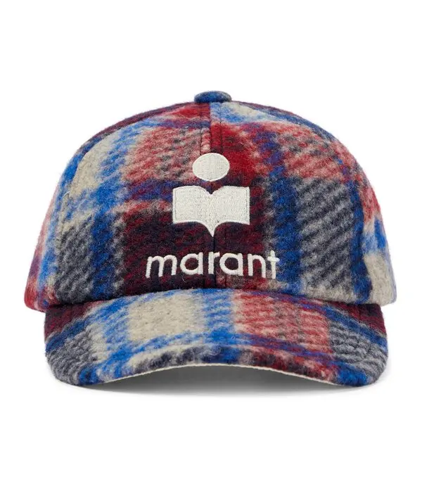 Isabel Marant Tyron Checked Baseball Cap