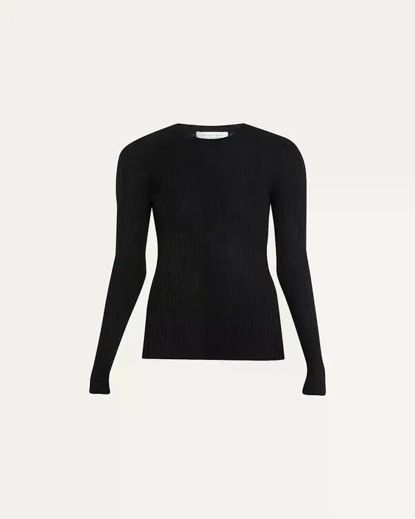 Gabriela Hearst Browning Cashmere Blend Top - Black