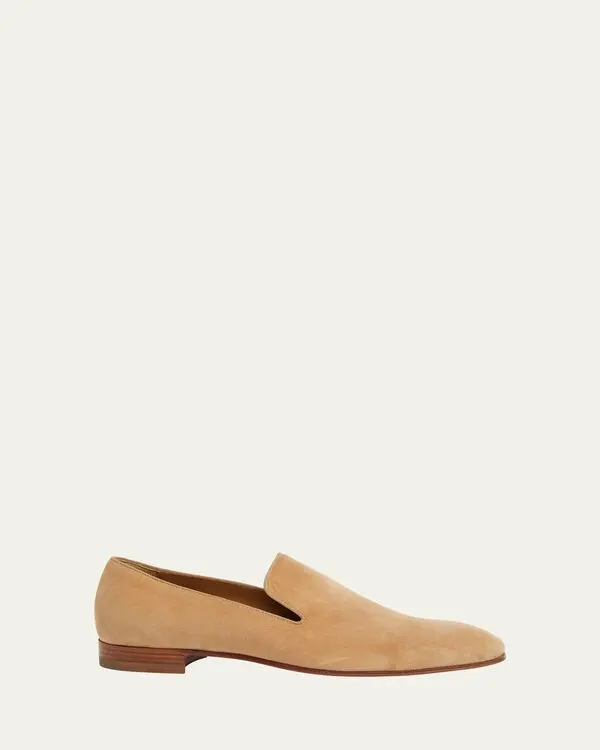 CHRISTIAN LOUBOUTIN Dandelion Suede Slip-on Loafers - Lionne