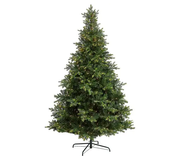 NEARLY NATURAL 9 Ft. Christmas Tree With 750 Cl Ar Lights