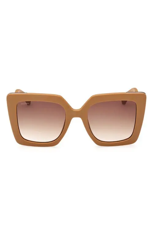 Max Mara Square Sunglasses - Matte Pink/gradient Brown