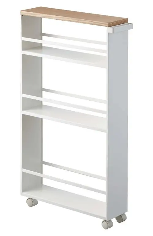 YAMAZAKI Steel Rolling Storage Cart