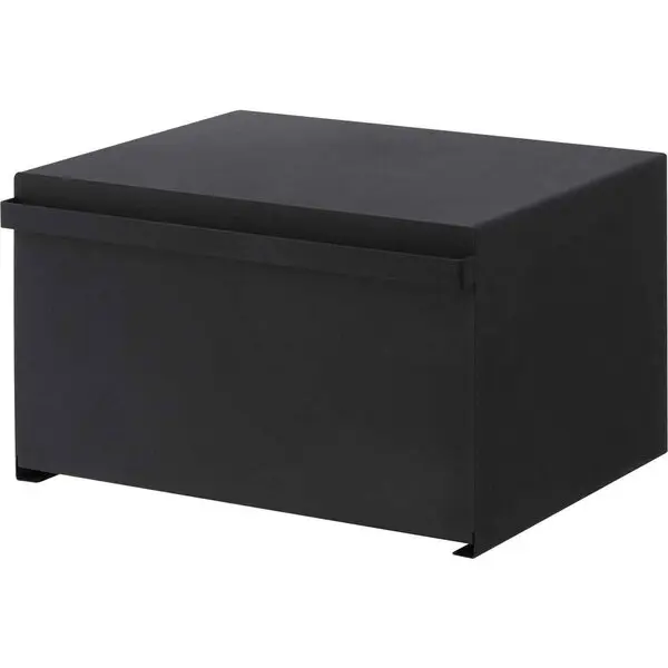YAMAZAKI Steel Bread Box - Black