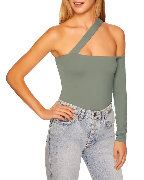 Susana Monaco One Shoulder Strap Top - Slate