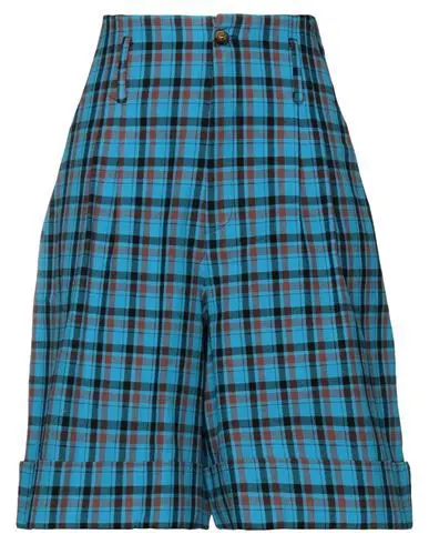 SOLOTRE Tartan Pattern Bermuda Shorts