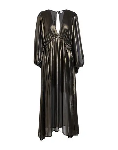 Topshop Metallic Midi Dress
