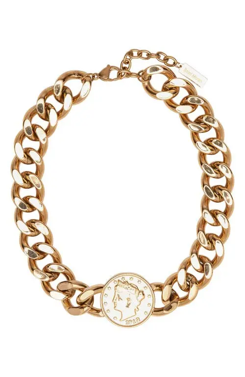 ST. MORAN Corte Oversize Curb Chain Collar Necklace