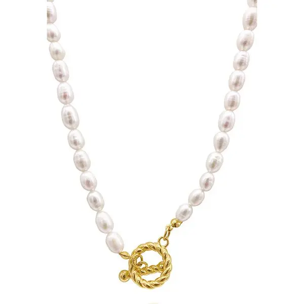 ST. MORAN Julien Freshwater Pearl Toggle Necklace