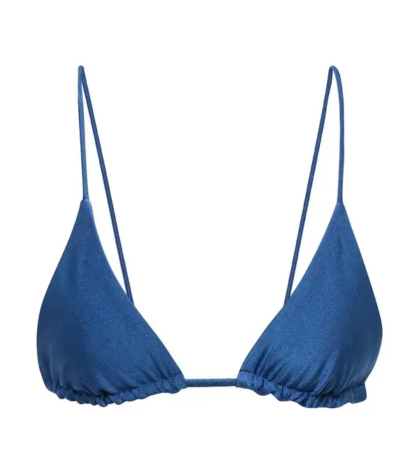 Jade Swim Via Triangle Bikini Top - Blue