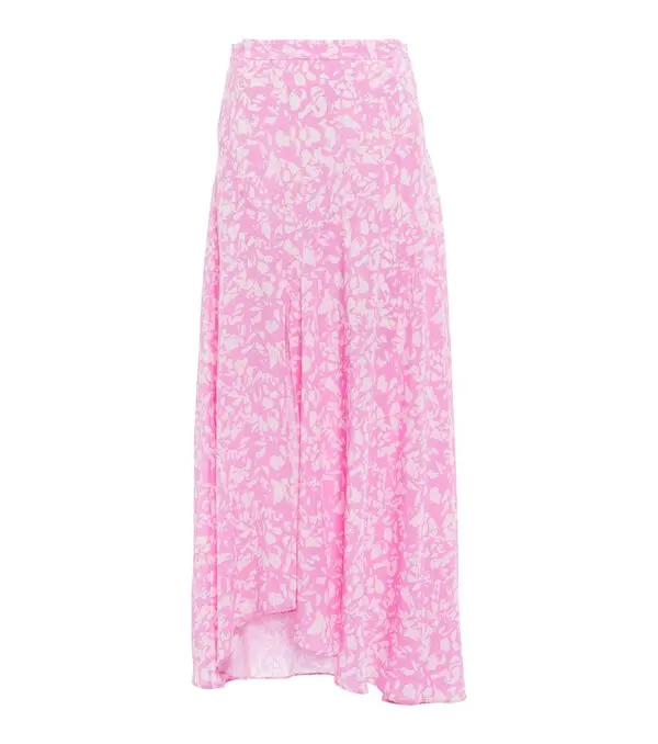 Isabel Marant Sakura Silk-blend Chiffon Midi Skirt - Multicoloured