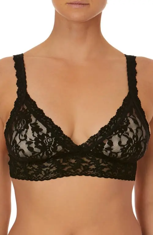 Hanky Panky Crossover Padded Bralette - Black
