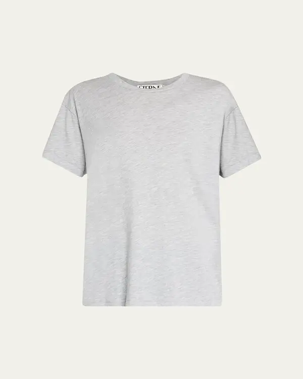Eterne Short-sleeve Boyfriend T-shirt - Heather Grey