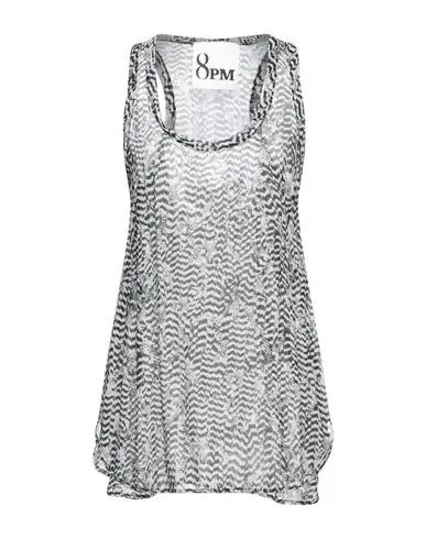 8PM Crepe Top - White