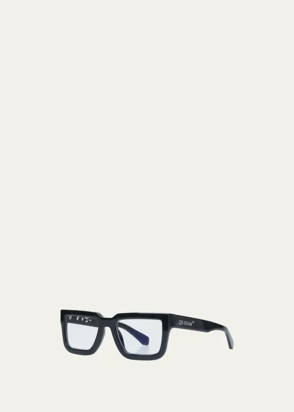 Off-White Style 12 Classic Logo Square Optical Frames - Black Blue ...