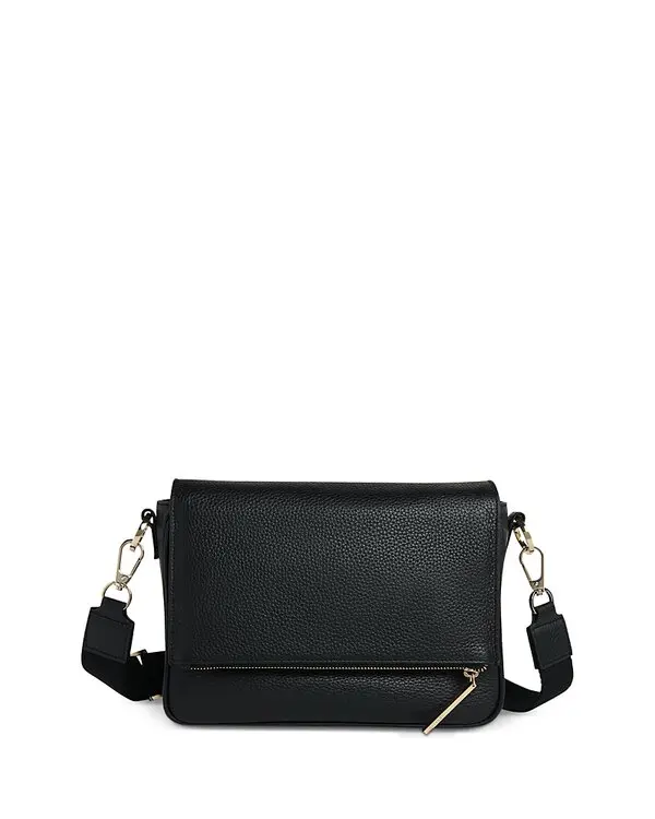 Whistles Bibi Leather Shoulder Bag - Black