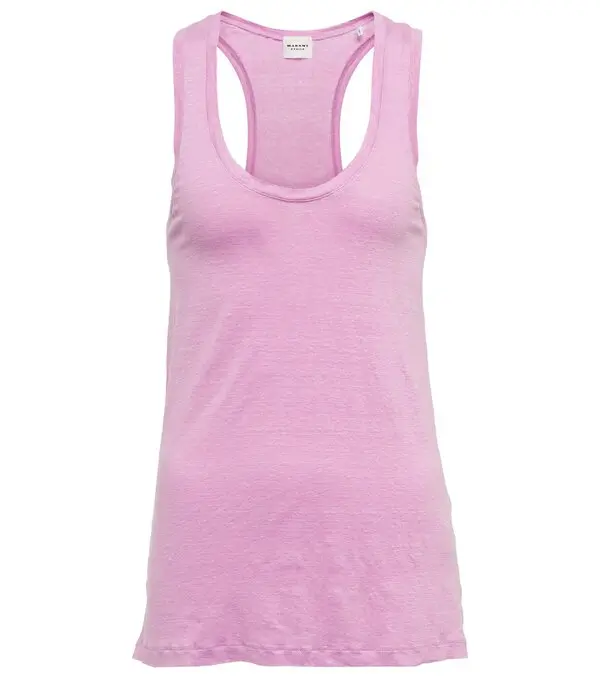 MARANT ETOILE Avien Linen Tank Top - Purple